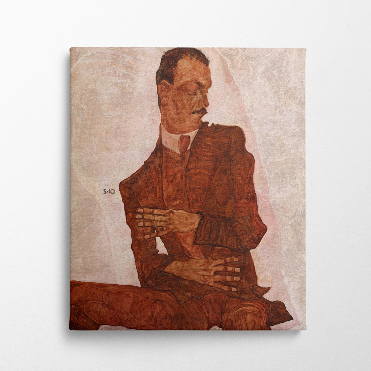 Porträt Arthur Roessler, 1910, Kanvas Tablo – HØGHHEIM