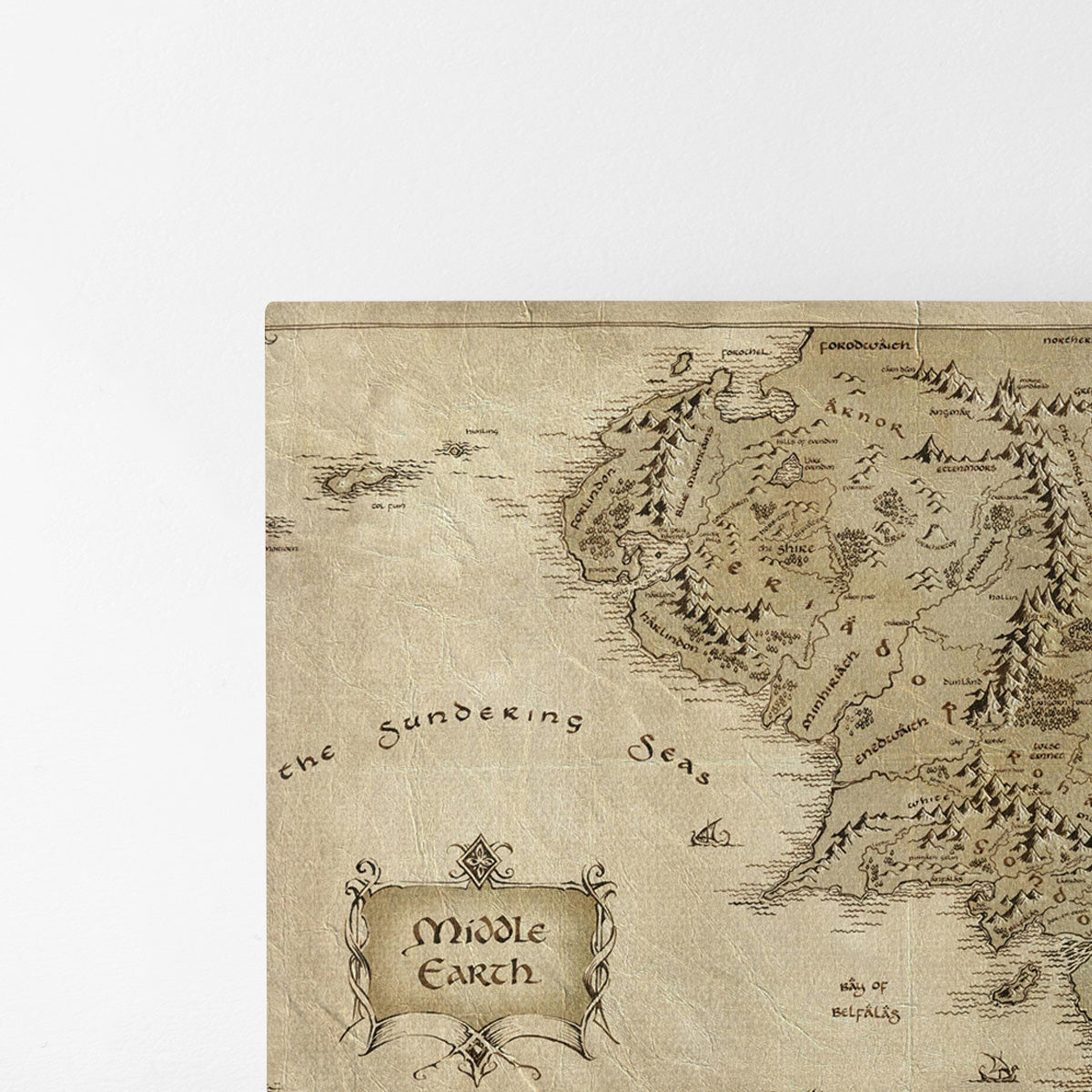 Middle Earth Map, Kanvas Tablo – HØGHHEIM